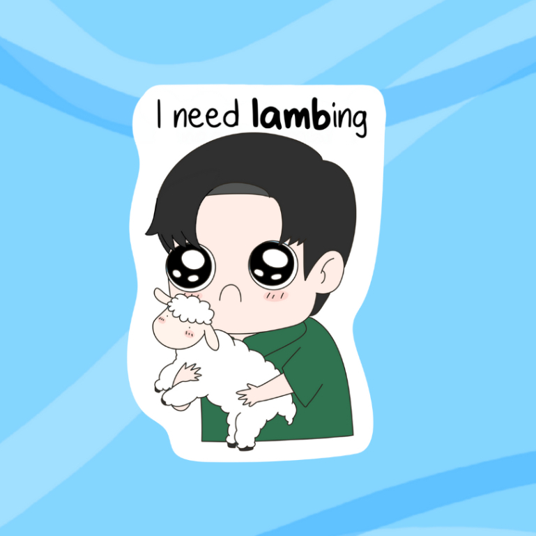 SSKAIT Boy I Need Lambing - Waterproof funny mood die cut sticker ...