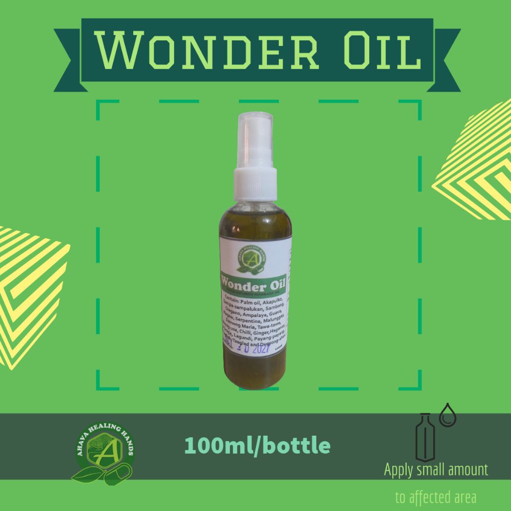 Wonder Oil (100ml/bottle)Spray Bottle- Natural Wellness ni Pastor Vitto | Shopee Philippines
