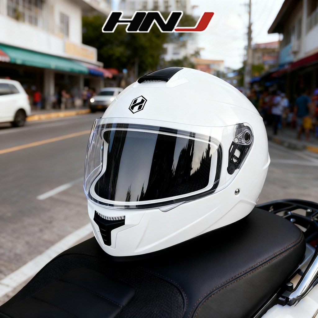 HNJ helmet for motorcycle Super Solid Helmet Full Face Dual Visor Men ...