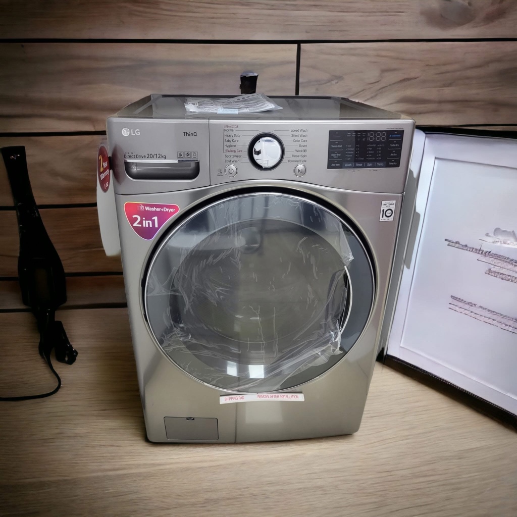 Original LG 20/12kg front-load washer and dryer combo, model F0L2CRV2T2 ...