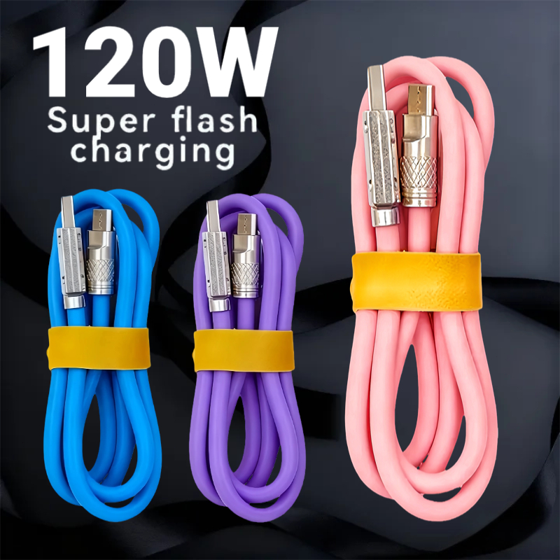 Macaron 120W Quick Charge Micro USB Liquid Silicone Fast Charger for ...