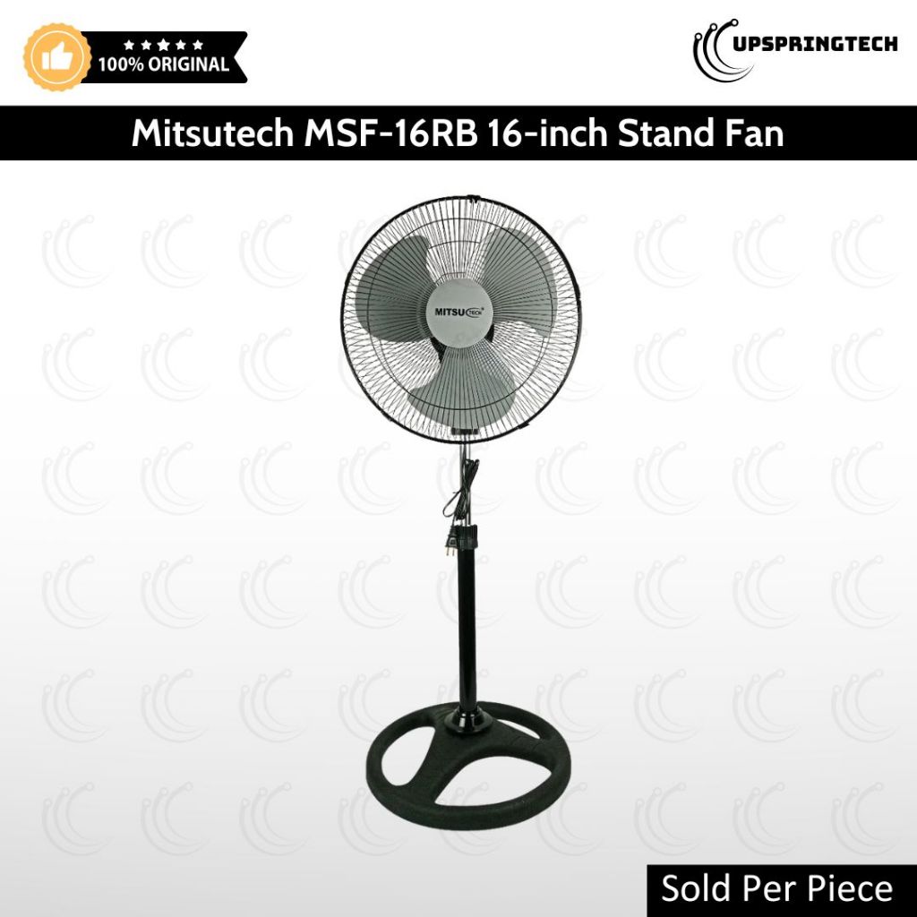Mitsutech MSF-16RB 16-inch Stand Fan – Powerful Airflow & Reliable ...