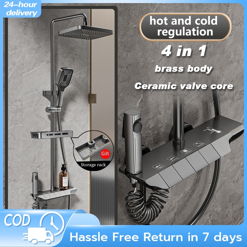 Shower Set with Faucet bidet 4 in 1 Shower Set Hot and Cold hot and ...