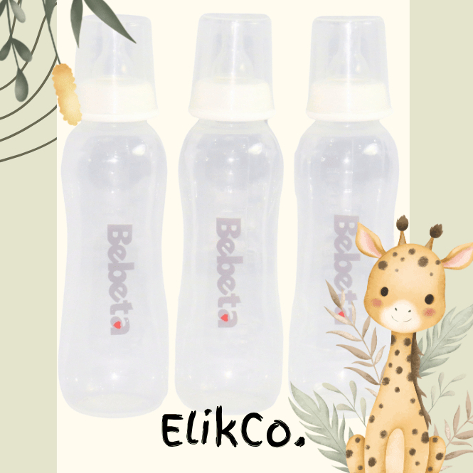 Bebeta 12oz White Feeding Bottle Regular Neck with Measurement 3pcs per ...