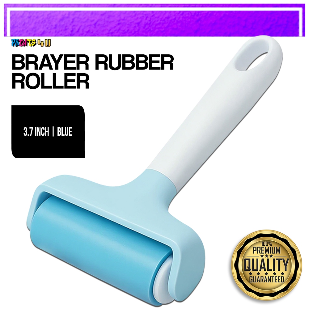 Rubber Brayer Roller Comfortable Handle Rubber Roller for Arts and ...