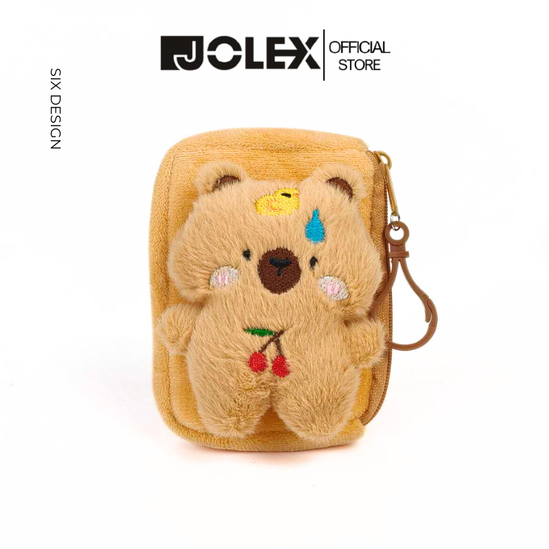 JOLEX Cute Coin Purse Keychain Cotton Coin Puse Cute Dolls Fluffy Key ...