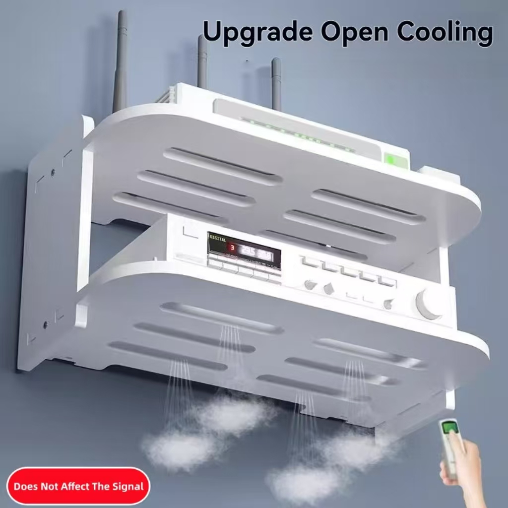 2layer WiFi route Wifi Router Storage Rack Display Holder Double ...