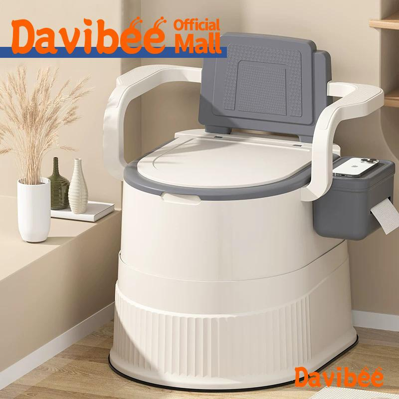 Davibee Portable Arinola for Adult Mobile Toilet Bowl For Elderly ...
