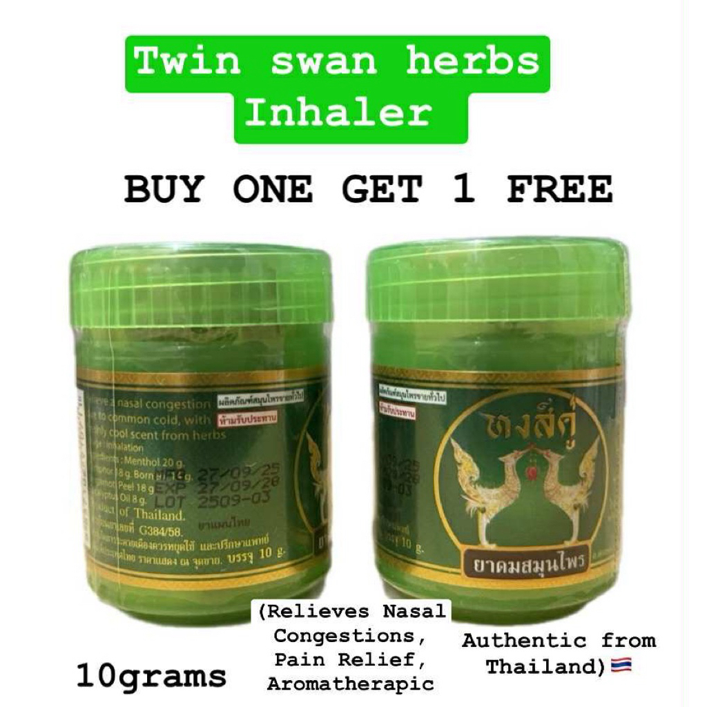 Twin Swan Herbal Inhaler buy one take one Relieves Nasal Congestions ...