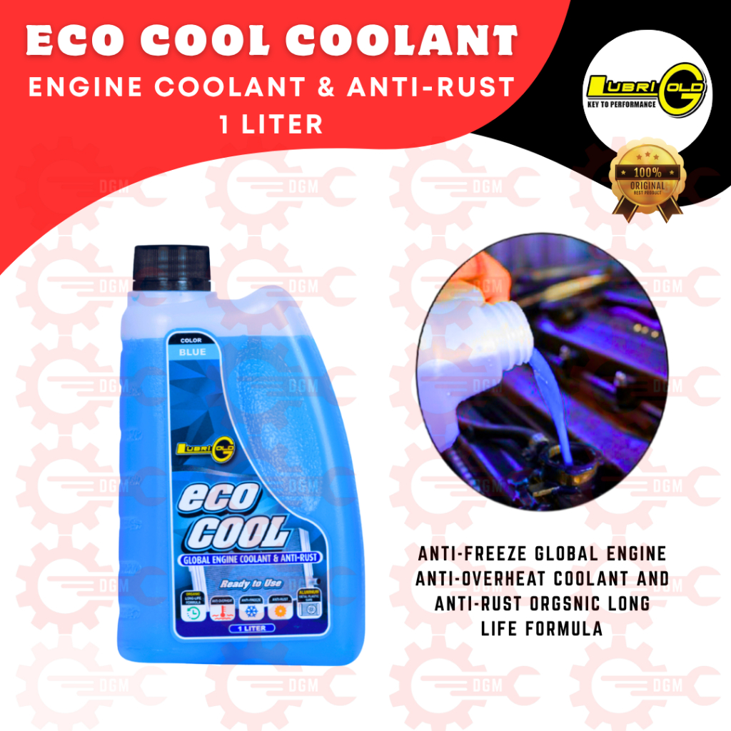 LUBRIGOLD Eco Cool Coolant & Anti-Rust - Blue 1Liter | Shopee Philippines