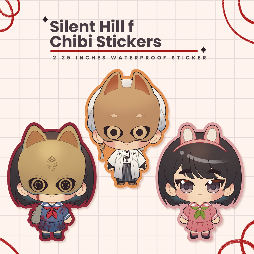Silent Hill f Chibi Stickers | Waterproof Laptop & Tumbler Sticker ...