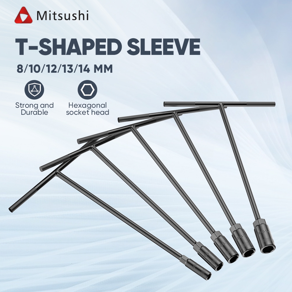 Mitsushi T-Shaped Wrench 8/10/12/13/14mm Universal Socket Wrench Set ...