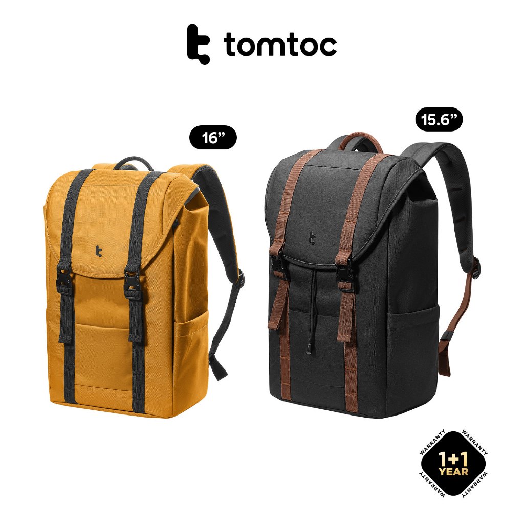 tomtoc TA1 Laptop Backpack 15.6 & 16 Inch VintPack Macbook Bag Men ...