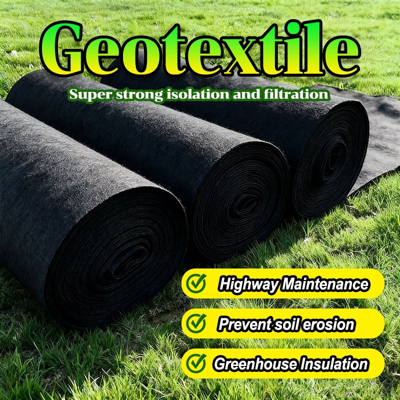 Black Geotextile Felt Slope Protection Permeable Moisturizing ...