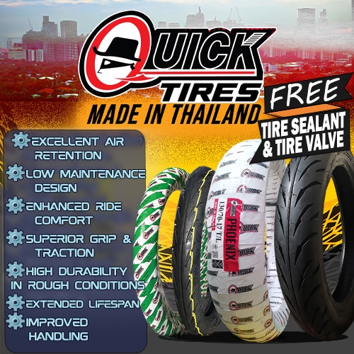 Quick Tires Tubeless with FREE Tire Sealant and Tire Valve (Made in ...