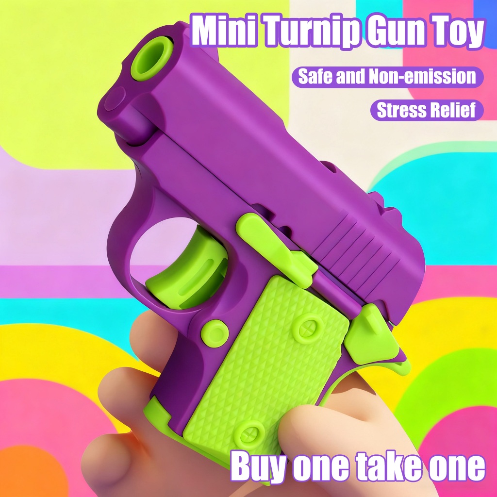 M1911 Mini Turnip Gun Toy Stress Relief Carrot Gun Models Multiple ...