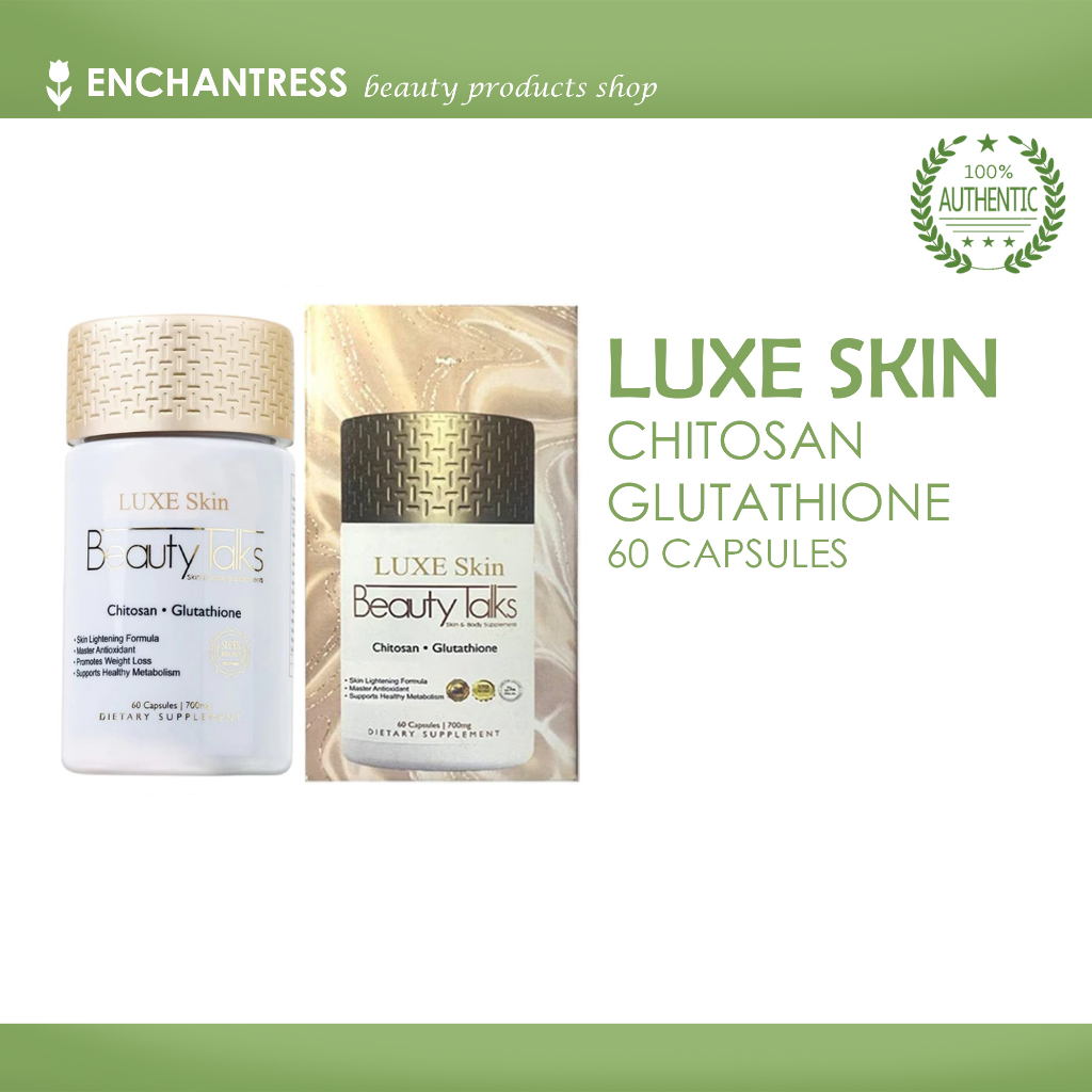 LUXE SKIN Chitosan Glutathione 60 Capsules | Shopee Philippines
