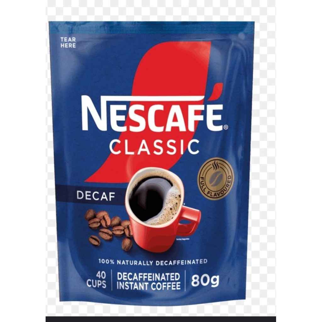 CLASSIC DECAF naturally decaffeinated instant coffe 80g | Shopee ...