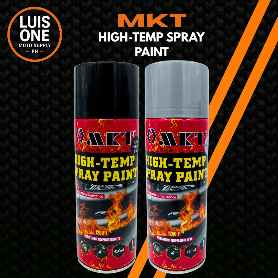 MKT High-Temp Spray Paint 450ml | Heat Resistant Coating | Exhaust / Engine / Muffler Paint ...
