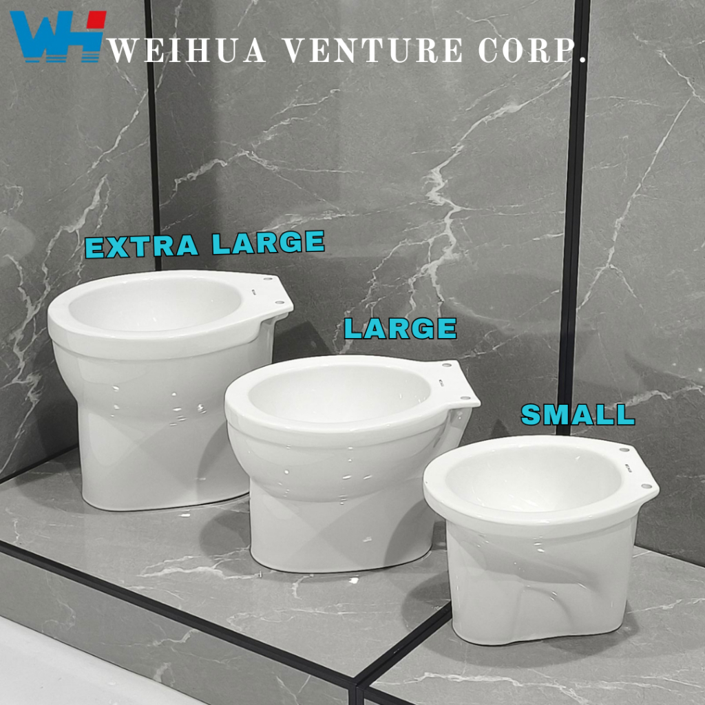 Toilet Bowl Large Ceramic Hand Flush Water- Saving Design | Shopee ...