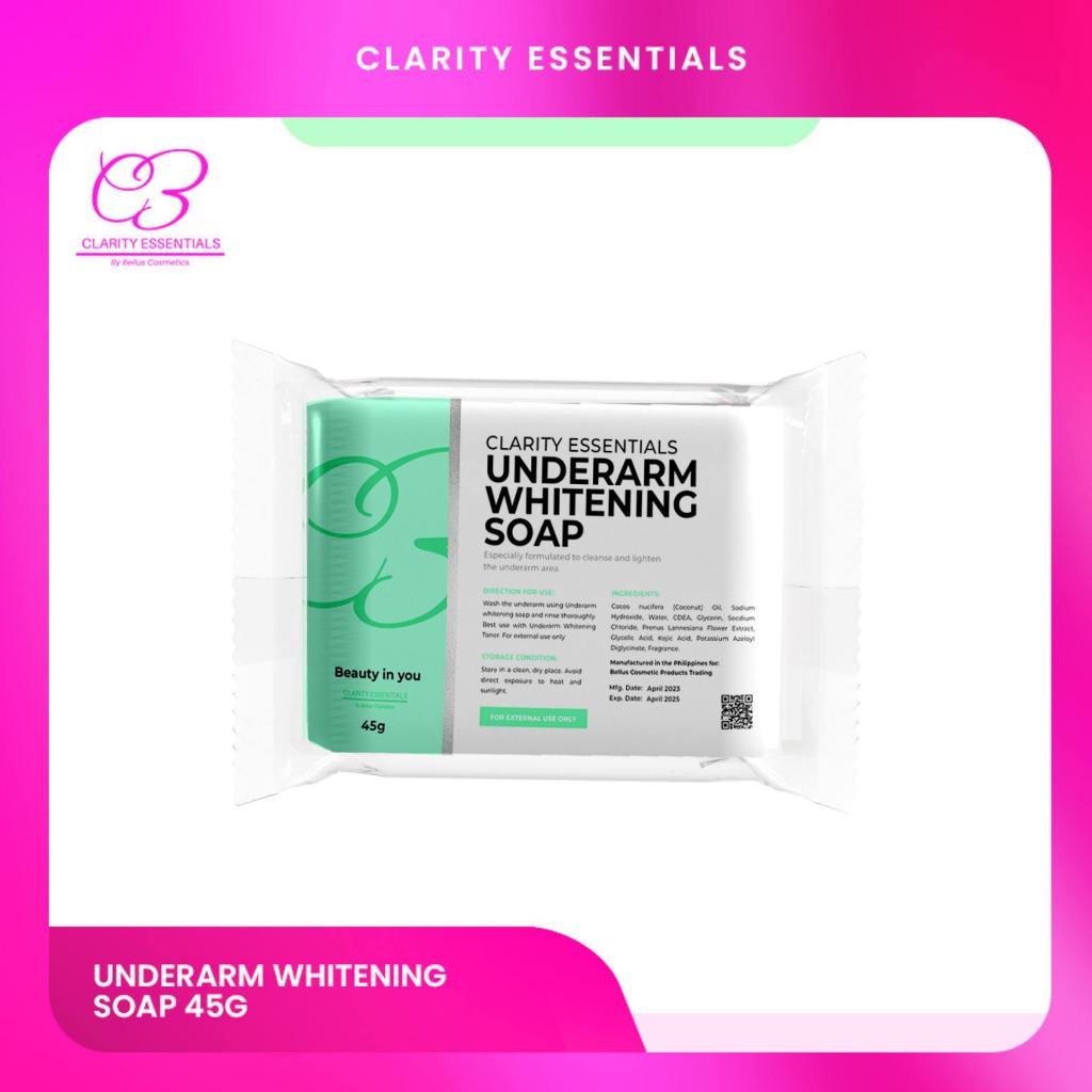 UNDERARM WHITENING SOAP 45g - ANTI PERSPIRANT AND WHITENING | Clarity ...