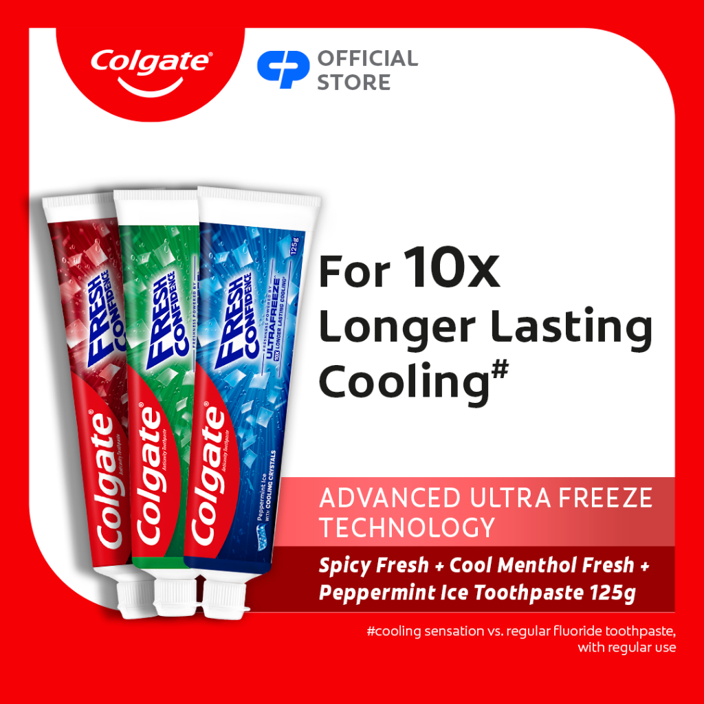 Colgate Fresh Confidence Toothpaste Pack of 3 (Assorted Variants ...
