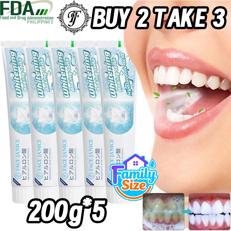 FJ 2 Pack Teeth Whitening Toothpaste | Contains Baking Soda and ...