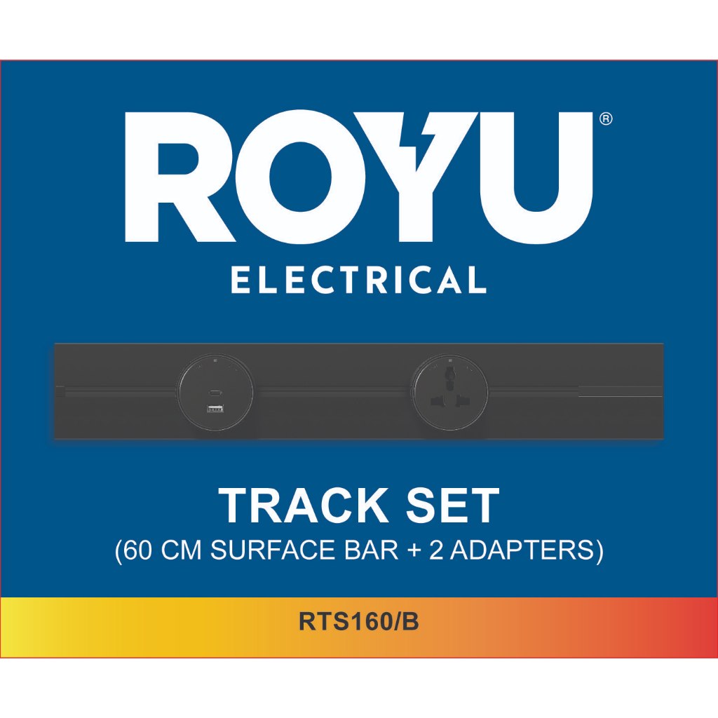 ROYU Electrical Power Track Set - Black RTS160/B | Shopee Philippines
