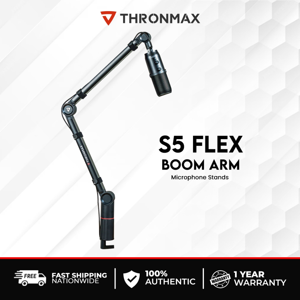 Thronmax S5 Microphone Boom Arm Adjustable Professional Mic Stand For ...