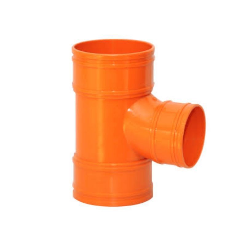 Thick Type PVC Orange Tee 2" 3" 4" T Connector 2x2 3x2 3x3 4x2 4x3 4x4 ...