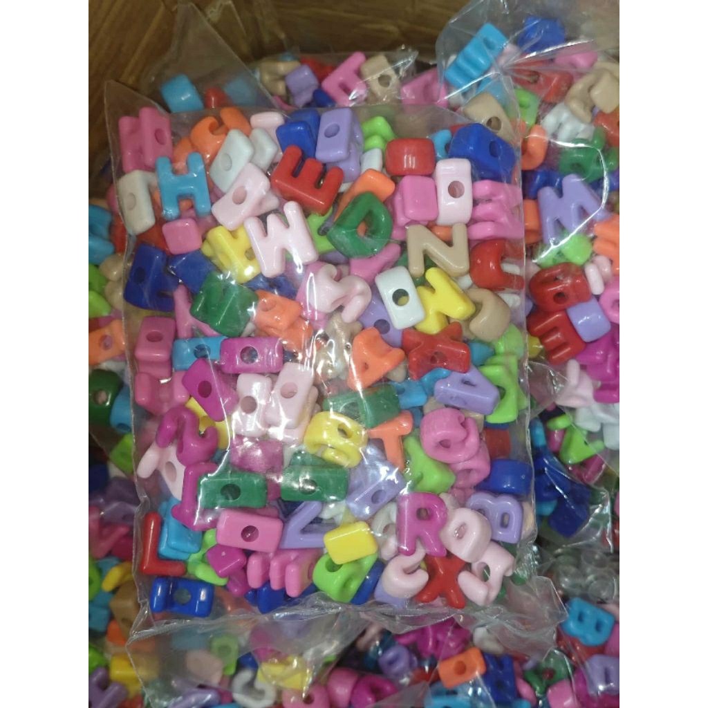 500 GRAMS ALPHABET LETTER BEADS | Shopee Philippines