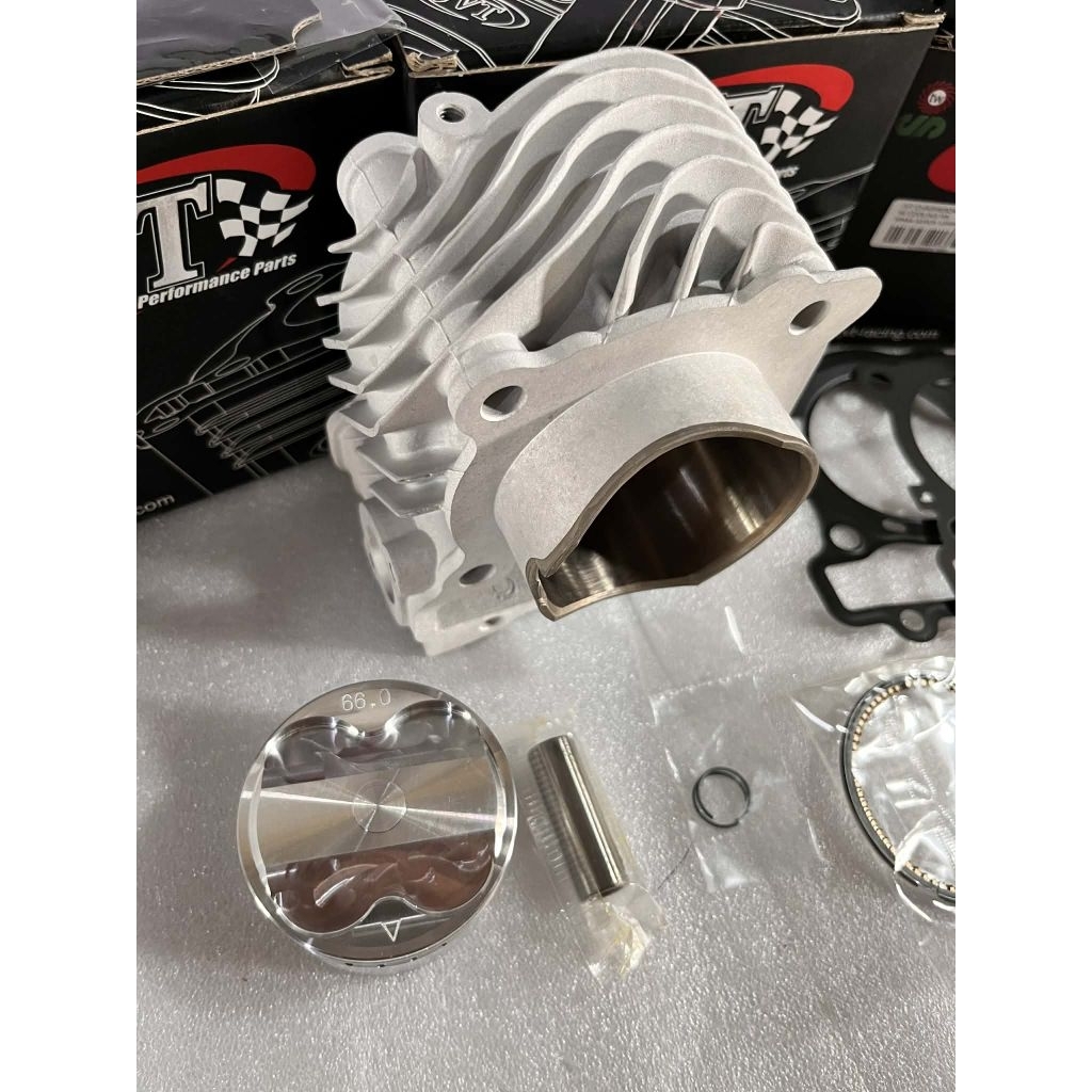 JVT CYLINDER BLOCK SET 66MM CHROMEBORE WITH FORGED FOR NMAX/ AEROX ...