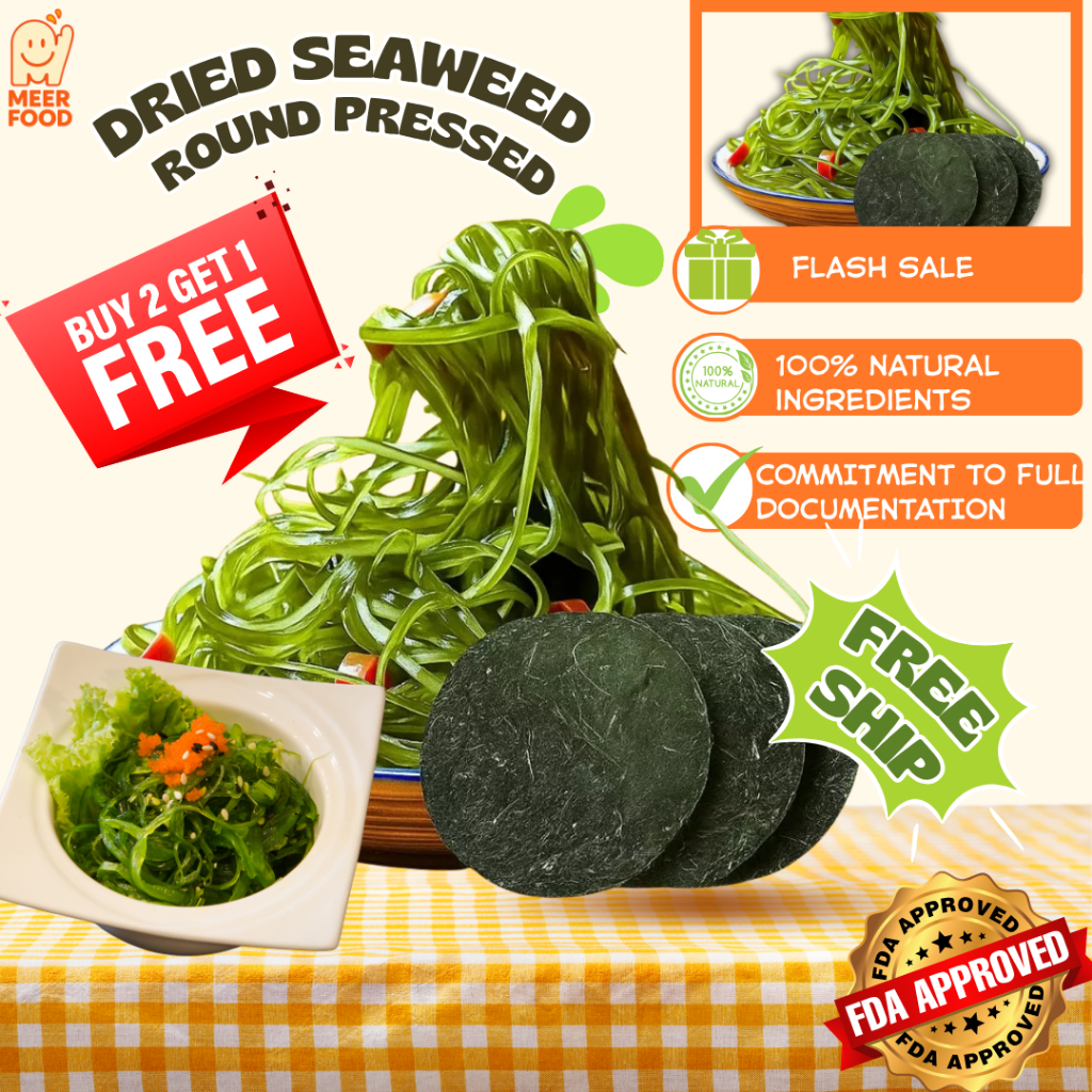 Dried Seaweed Round Pressed – Natural Crispy Sea Snack, Rich in Iodine ...