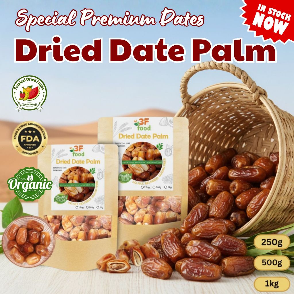 READY STOCK| Organic Dried Date Palm – Healthy Snack, Natural Sweetness ...