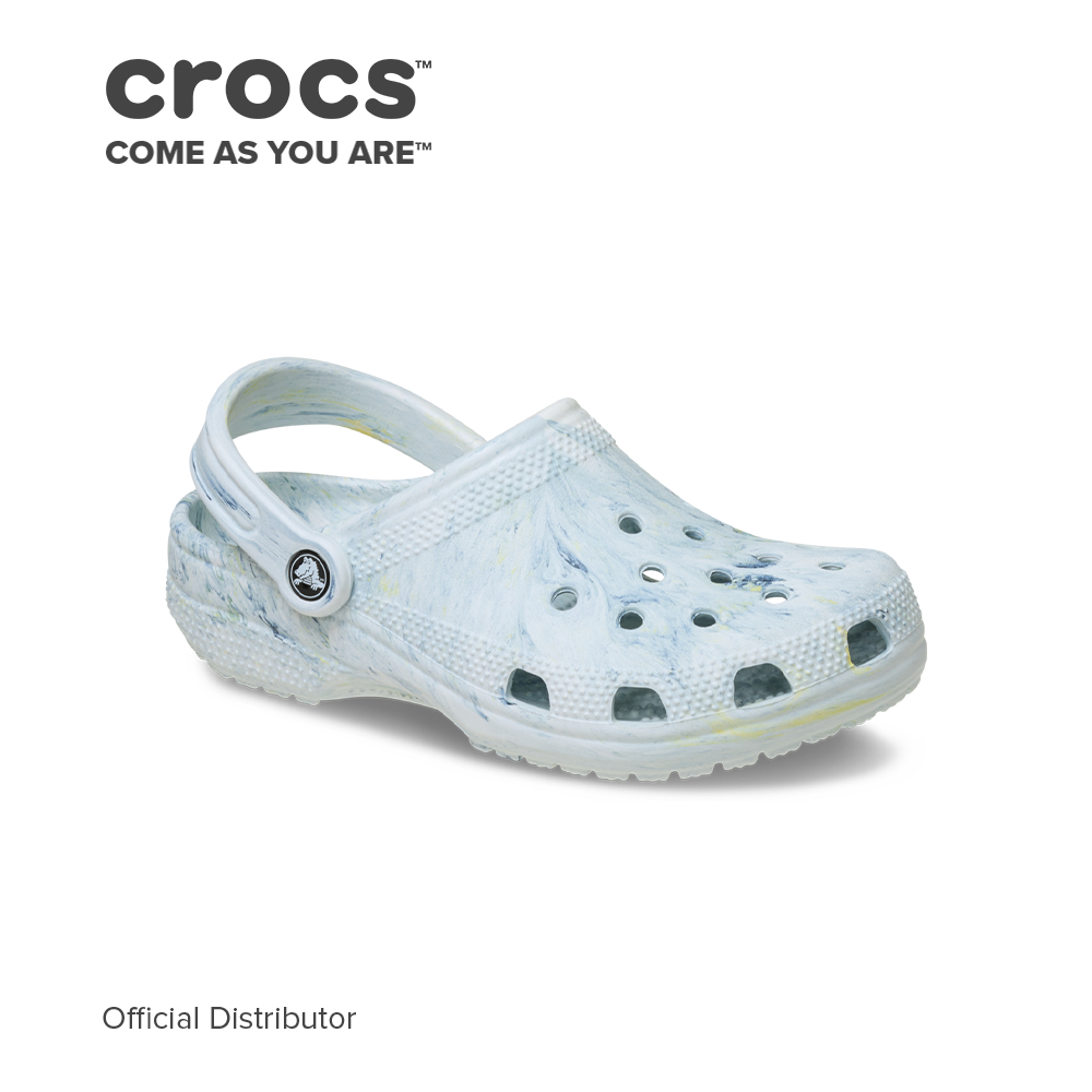 Crocs Classic Watercolor Marbled Clog In Navy Swirl | Shopee Philippines