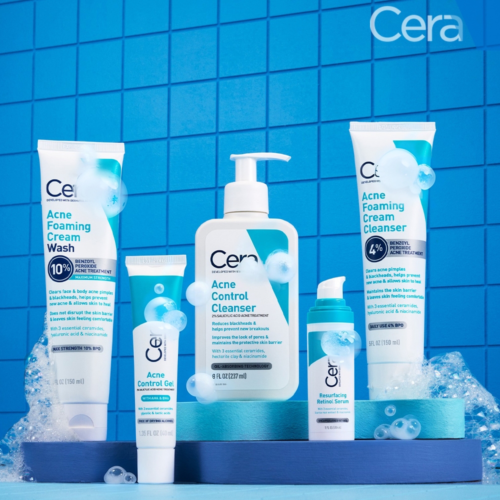 𝐂𝐞𝐫𝐚𝐕𝐞 Acne Control Cleanser/Gel salicylic acid Cleanser Acne Treatment ...