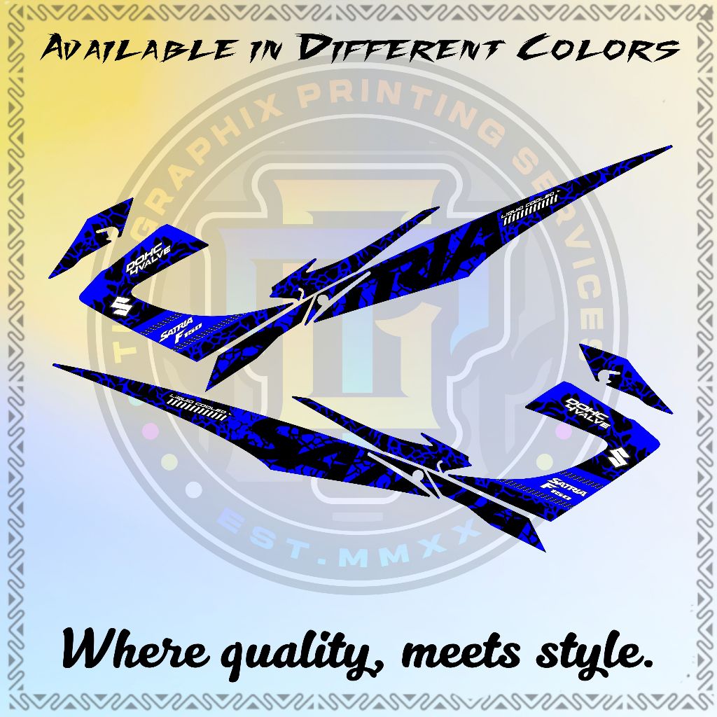 Suzuki Raider 150 Reborn Decal Stickers ( SATRIA DESIGN) | Shopee ...