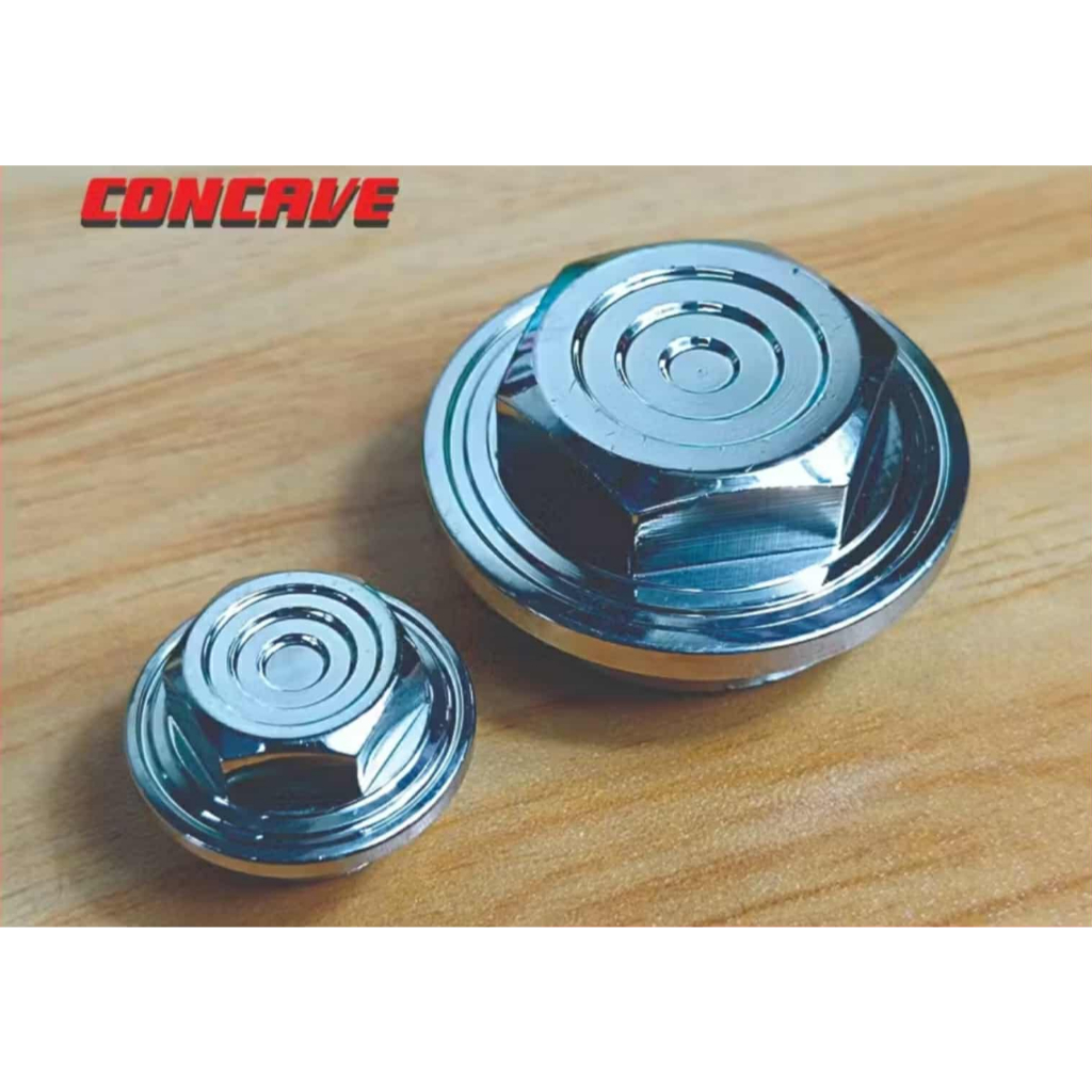 SC SIAM CONCAVE STAINLESS CNC DUO CAP YAMAHA / HONDA / NOUVO / SNIPER ...