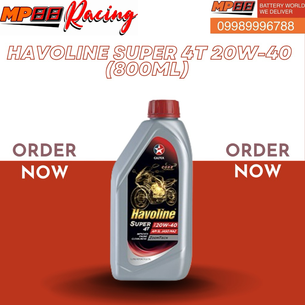 Havoline Super 4T 20W-40 (800ml) | Shopee Philippines