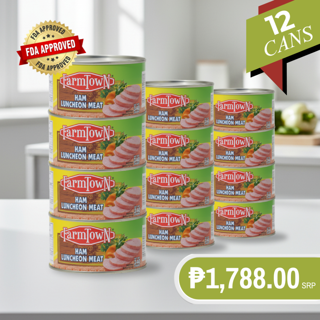 Farmtown Ham Luncheon Meat 340g (Bundle of 12) | 1 Case | Wholesale ...