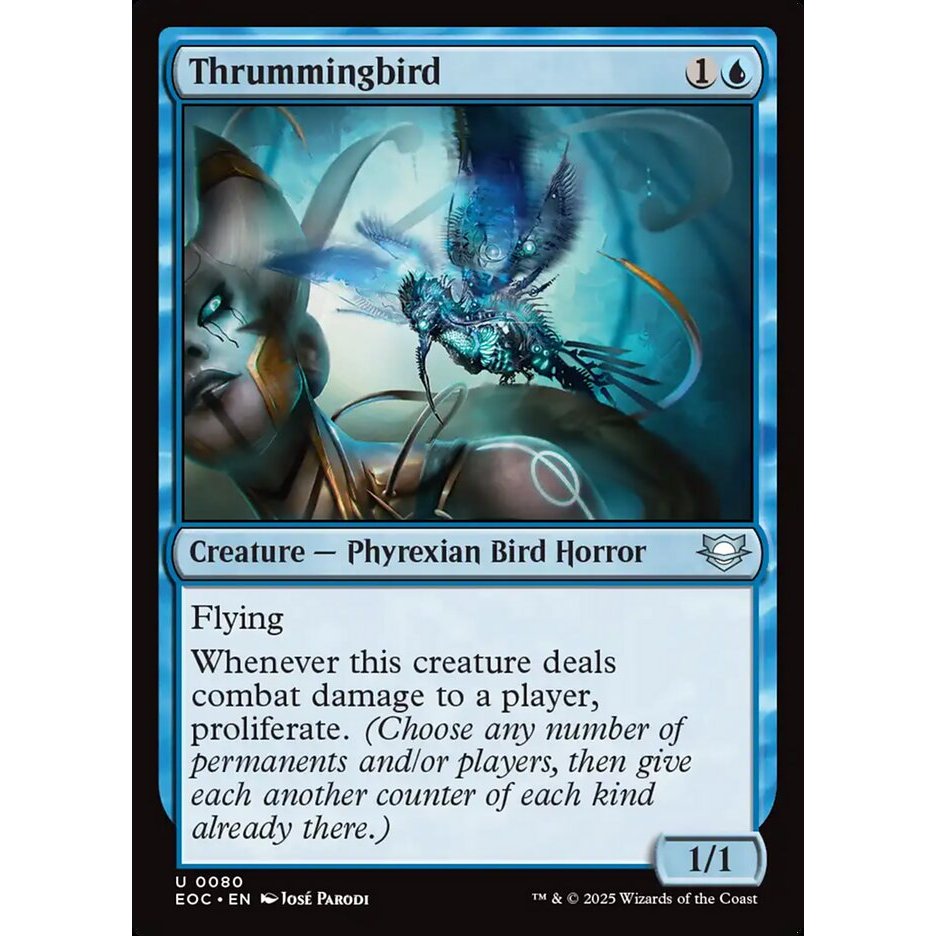 MTG Singles: Thrummingbird NM Blue EOC Edge of Eternities Commander ...