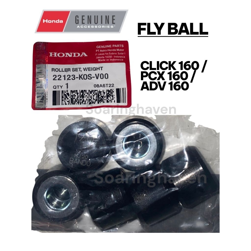 HONDA FLY BALL / ROLLER WEIGHTS CLICK 160 / ADV 160 / PCX 160 -19g FLY ...