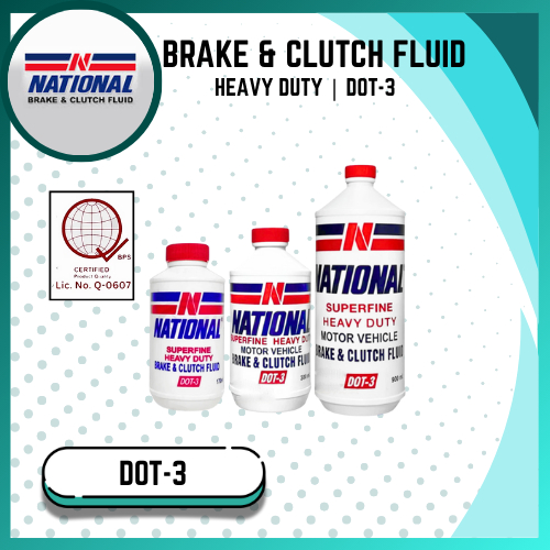 NATIONAL Brake & Clutch Fluid DOT-3 – High Performance Hydraulic Fluid ...