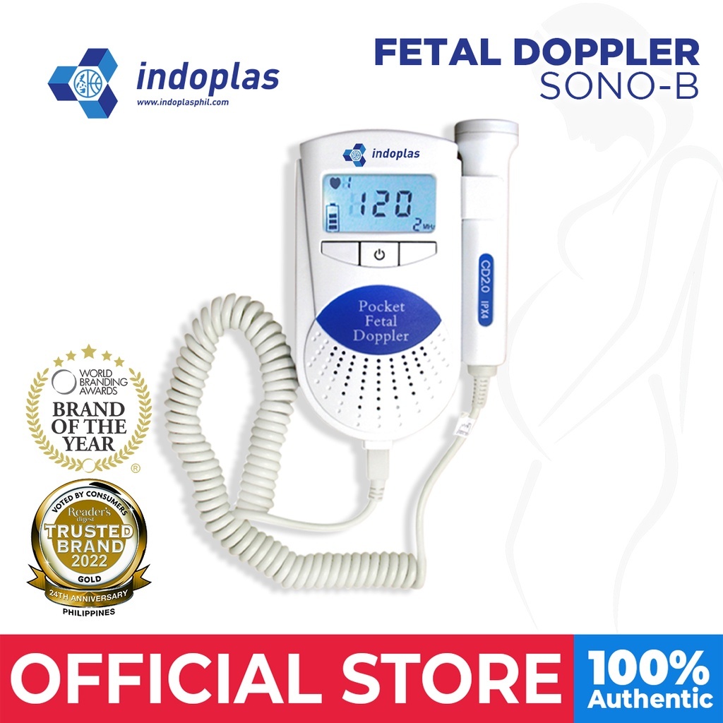 Indoplas Pocket Fetal Doppler - Sonoline B | Shopee Philippines