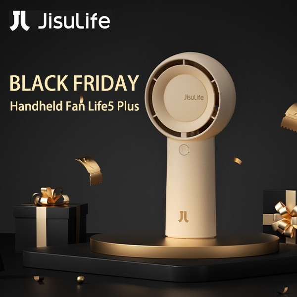 JISULIFE Handheld Turbo Fan Life5 Plus - 4000mAh Rechargeable(16H ...