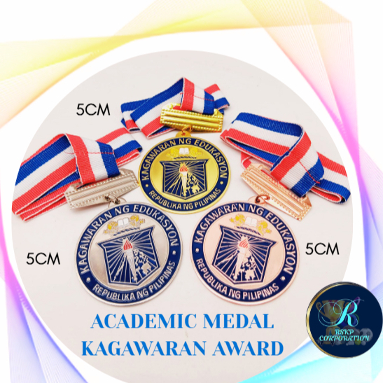 50PCS PER ORDER KAGAWARAN MEDALS 5CMS GOLD SILVER BRONZE AVAILABLE ...