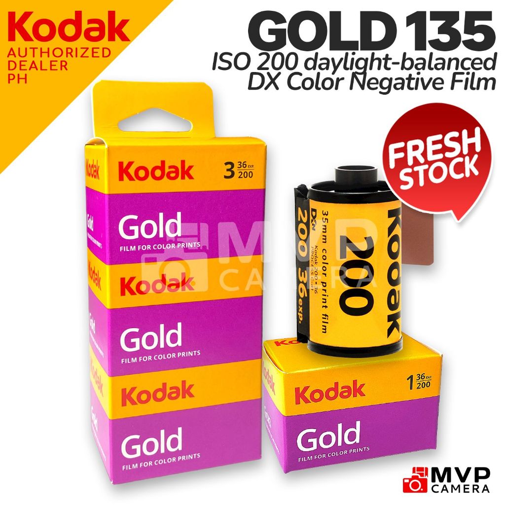 [FRESH STOCK] KODAK GOLD 200 135 35mm Color Negative Consumer Film C41 ...