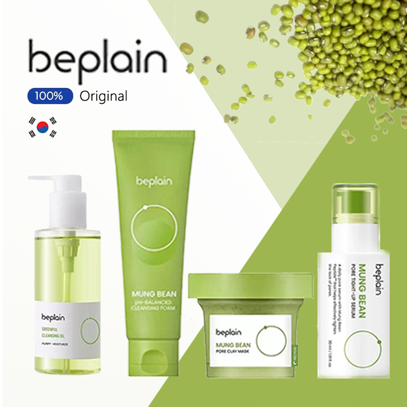Beplain Mung Bean Cleansing Foam 80ml / Pore Clay Mask 120ml / Oil ...