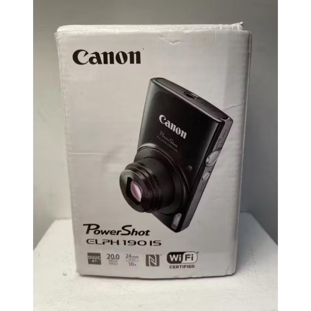 New Canon PowerShot ELPH 190 IS 20MP Wi-Fi Digital Camera Blue | Shopee ...