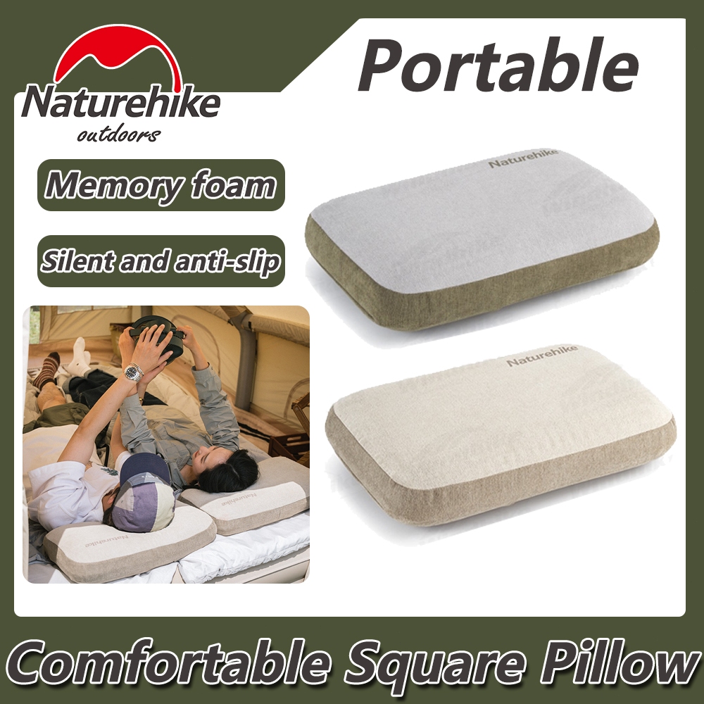 Naturehike Memory Foam Comfortable Square Pillow Portable Outdoor ...